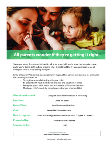 Circle of Security Parenting Online *HALL COUNTY* Online Class ...